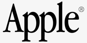 Free Vector Apple Logo2 - Apple Text Logo - Free Transparent PNG ...