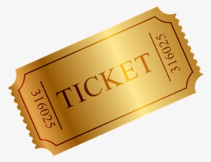 Golden Ticket Png - Gold Ticket - Free Transparent PNG Download - PNGkey