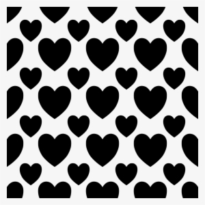 Download Png - Simple Black Love Pattern Background In White - Free ...