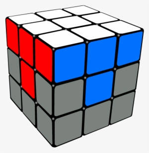 White Cross On The Rubix - Rubik's Cube Cross - Free Transparent PNG ...