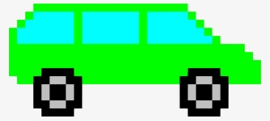 Pixel Car Green Front Icons Png - Car Pixel Art Top - Free Transparent ...