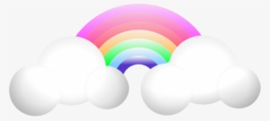 Rainbow With Clouds Clip Art - Rainbow Clipart - Free Transparent PNG ...