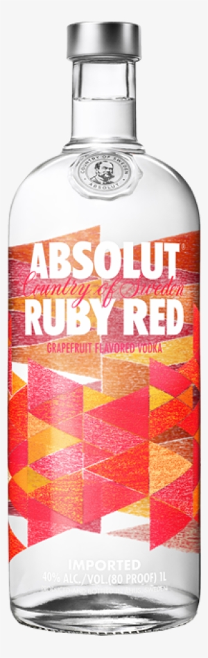 Absolut Ruby Red Vodka - Free Transparent PNG Download - PNGkey