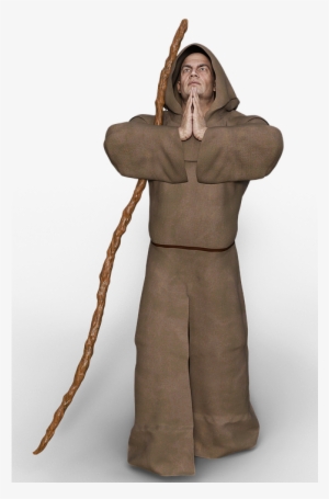 Man, Monk, Praying, Robe, Middle Ages, Clergy, Pray - Monje Png - Free ...