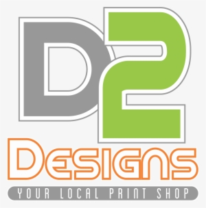 D2 Designs Logo Square Solid Outline Color - Poster - Free Transparent ...