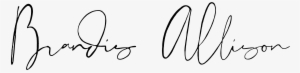 Brandis Allison - Calligraphy - Free Transparent PNG Download - PNGkey