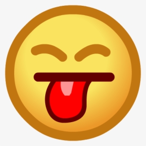 Raspberry Face Emoticon - Club Penguin Emotes - Free Transparent PNG ...