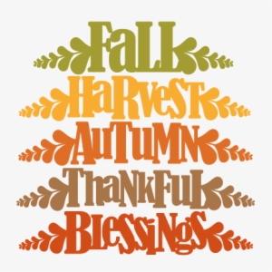 Fall Word Titles Svg Cutting File For Scrapbooking - Fall Svg - Free ...