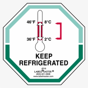 Keep Refrigerated Label, Paper, 3" X 3" - Labelmaster Jr16 Keep ...