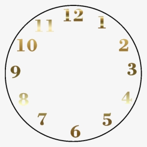 Printable Clock Templates - Clock Face Without Hands - Free Transparent ...