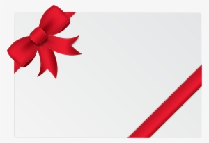 Card With Ribbon Png - Free Transparent PNG Download - PNGkey