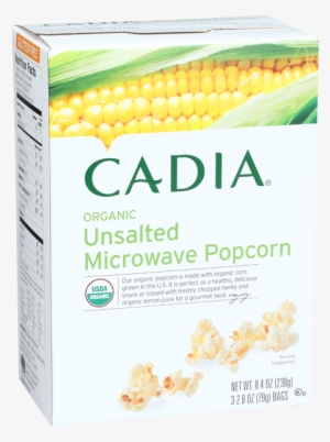 Cadia Organic Unsalted Microwave Popcorn 3 Bags - Cadia Organic Animal ...