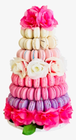 Floral Macaron Tower - Ag Macarons - Free Transparent PNG Download - PNGkey