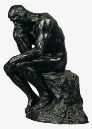 Rodin's Thinker Royalty Free Vector Clip Art Illustration - Thinker Statue Clipart - Free ...