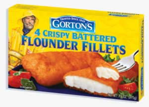 Crispybattered Flounder - Gorton's Fish Sticks - Free Transparent PNG ...