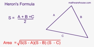 Heron's Formula - Free Transparent PNG Download - PNGkey
