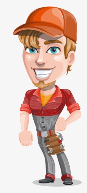 Kyle The Problem Solver Mechanic - Vector Mechanic Character Png - Free ...