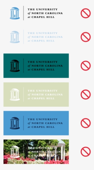 Examples Of Incorrect Logo Modifications And Usage - Unc Color - Free ...