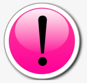 Pink Clipart Exclamation Mark - Circle - Free Transparent PNG Download ...