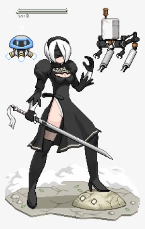 Nier Automata 2b - Nier Automata 4k Textures - Free Transparent PNG ...