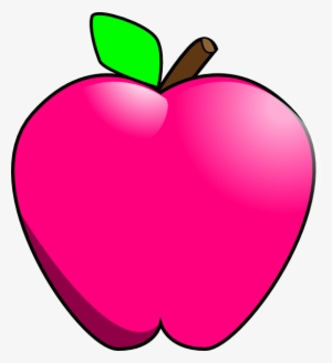 Magenta Apple Clip Art At Clker - Pink Apple Clipart - Free Transparent ...