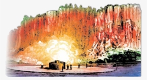 The Uss Passaic Test Firing Into The Palisades On The - Painting - Free ...