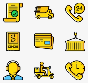 Delivery 50 Icons - Yellow Icons Png - Free Transparent PNG Download ...