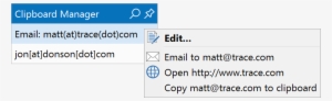 Context Menu For Email Addresses - Email - Free Transparent PNG ...
