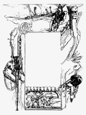 Drawing Artwork Drawing Frame - Frames For Coloring - Free Transparent ...