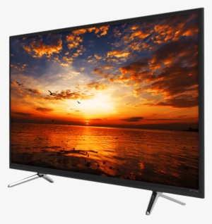 A Slim Outer Frame Delivers A More Immersive Picture - Stock Photo ...