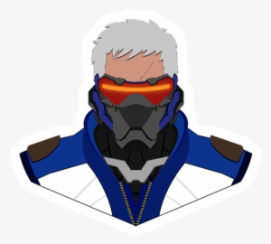 Soldier 76 Sticker - Illustration - Free Transparent PNG Download - PNGkey