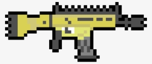 Fortnite Scar Pixel Art - Free Transparent PNG Download - PNGkey