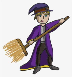 A Young Wizard's First Broom - Cartoon - Free Transparent PNG Download ...