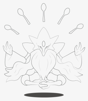 Mega Alakazam - Mega Alakazam Pixel Art - Free Transparent PNG Download ...