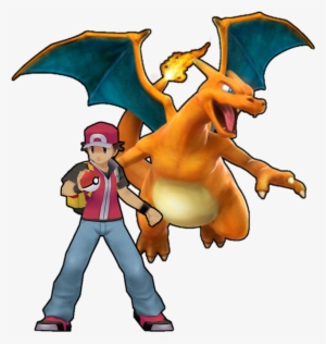 Red & Charizard& - Red And Charizard Render - Free Transparent PNG ...