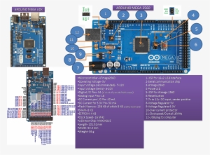 Arduino Mega Datasheet Arduino, Atelier - Arduino A000067 Mega 2560 ...