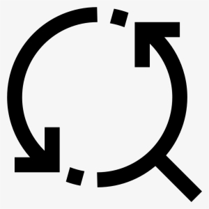 There Are Two Curved Lines With Arrows At One End And - End To End Icon ...