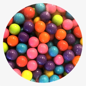 Assorted Color Splash 1/2" Gumballs - Gumball Candy - Free Transparent ...