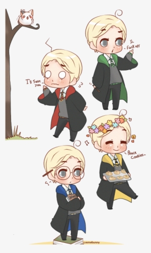 The Malfoys On Twitter - Chibi Draco - Free Transparent PNG Download ...