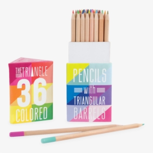 Triangle Colored Pencils - Free Transparent PNG Download - PNGkey