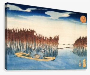 Omori Rice Canvas Print - Giclee Painting: Utagawa's Seaweed Gatherers ...