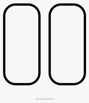 Pause Button Coloring Page - Parallel - Free Transparent PNG Download ...