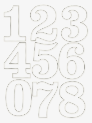 Dotted Numbers Download - Line Art - Free Transparent PNG Download - PNGkey