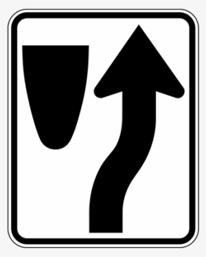 Keep Right Of Median Or Obstruction If You See This - Black And White ...