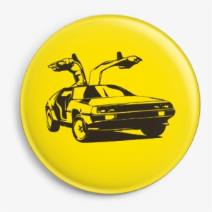 Image Of Delorean Button - Retour Vers Le Futur - Free Transparent PNG ...