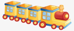 Hd Cartoon Hand Painted Small Train Toy Free - Cartoon - Free ...
