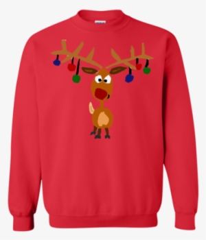 Ugly Christmas Sweaters Cool Funny Rudolph Red Nosed - Sweater - Free ...