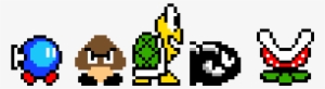 Mario Enemies - Mario Enemies Pixel Art - Free Transparent PNG Download ...