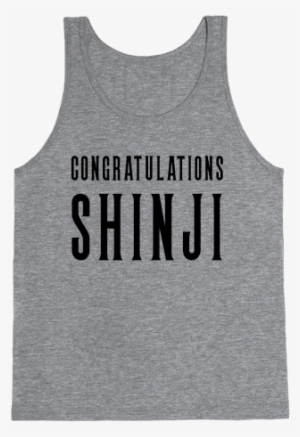 Congratulations Shinji Tank Top - Abs Quotes - Free Transparent PNG ...