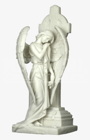 Weeping Angel At Celtic Cross - Free Transparent PNG Download - PNGkey